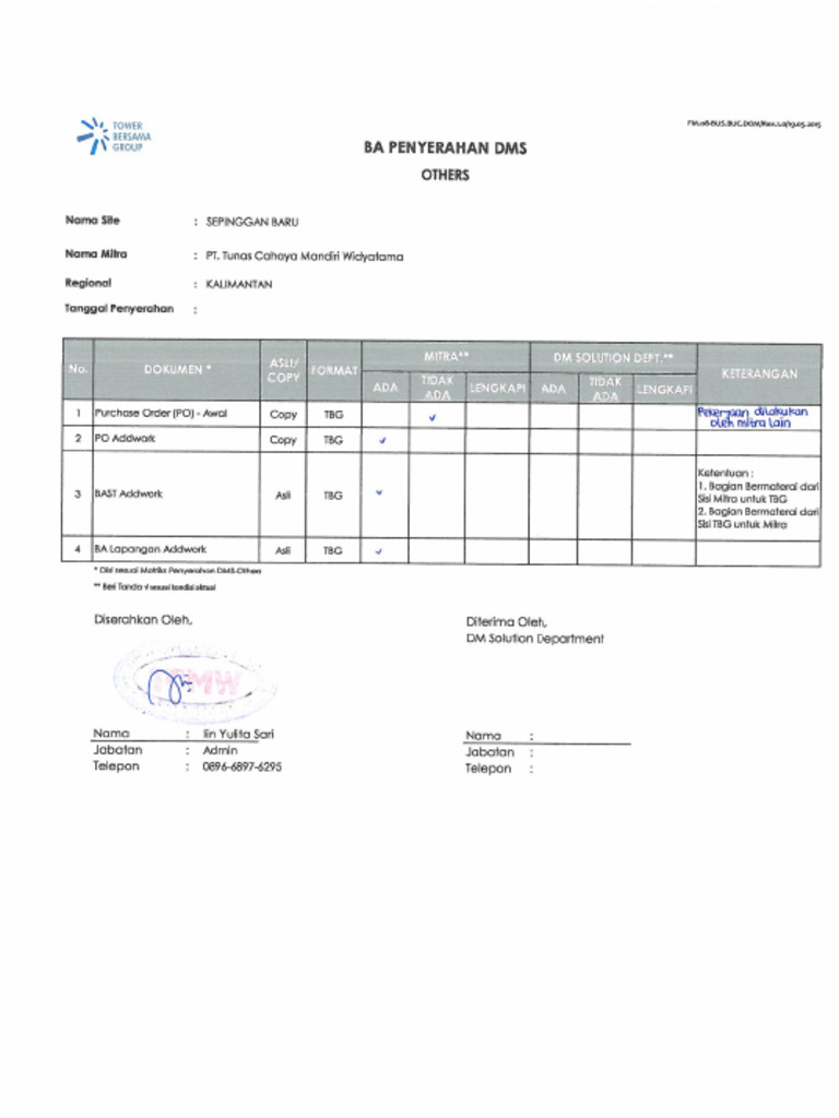 08 - TCMW - Sepinggan Baru - Addwork | PDF