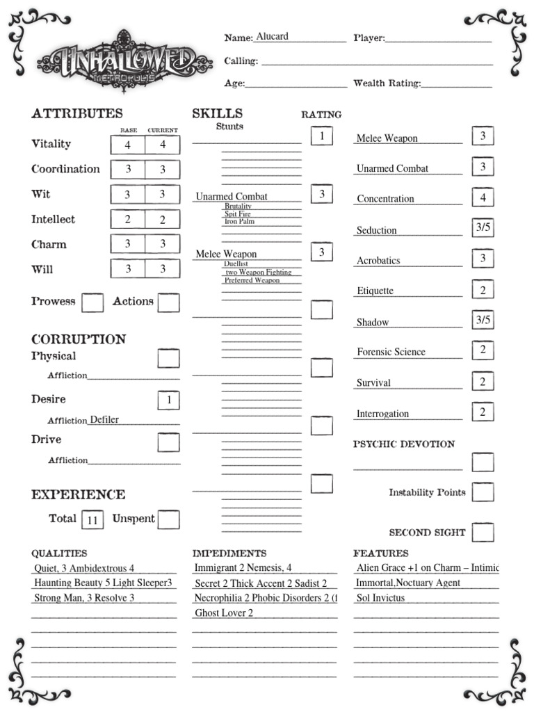 Unhallowed Metropolis Alucard | PDF