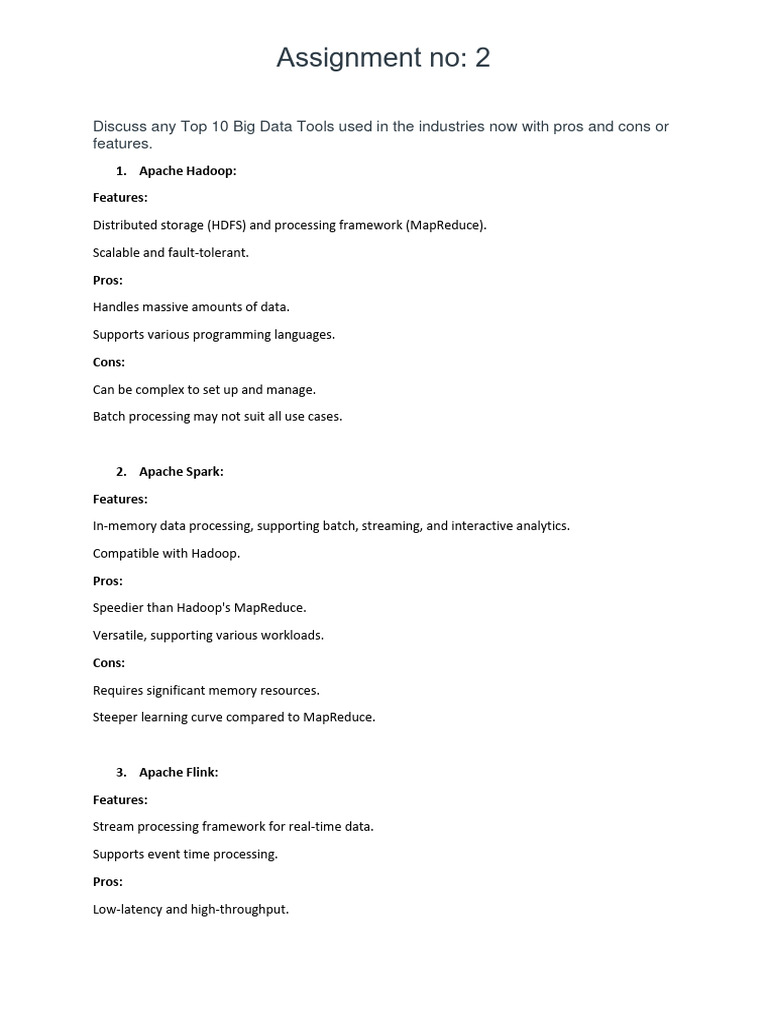 Big 1 | PDF | Apache Hadoop | Apache Spark