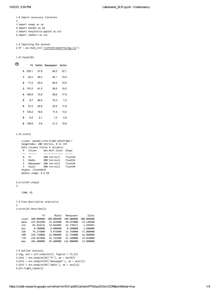 Labsheet 4 (SLR) | PDF