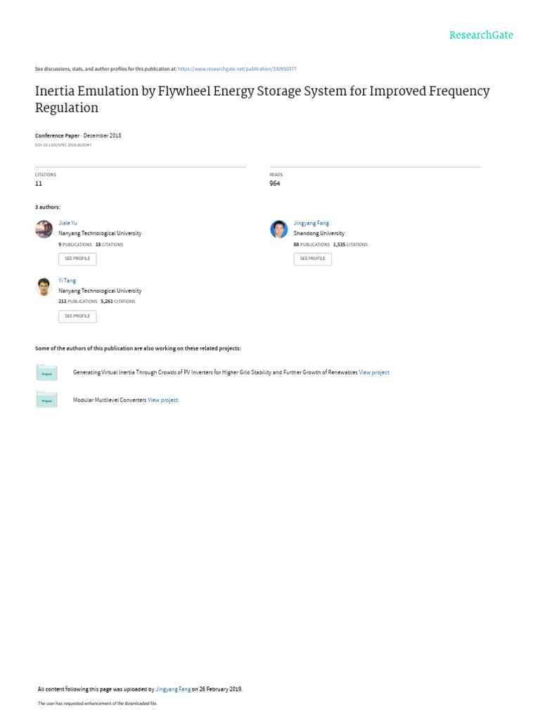 Flywheel Pdf Electrical Engineering Physical Quantities