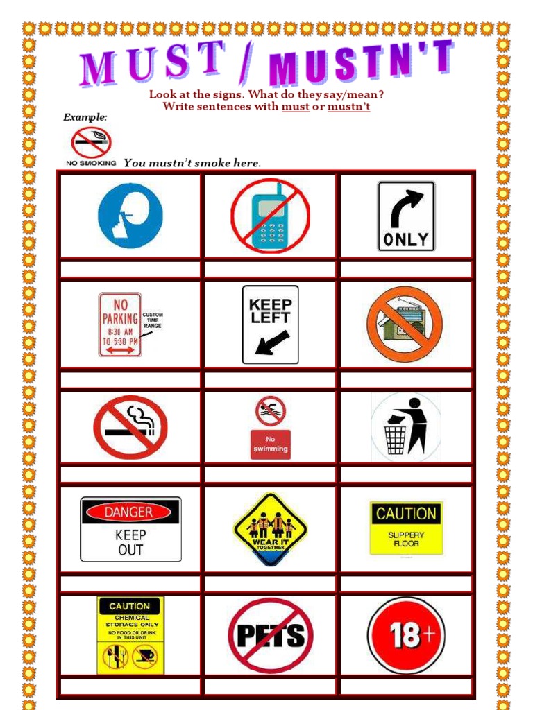 Grammar Must Mustnt | PDF | Syntax | Grammar