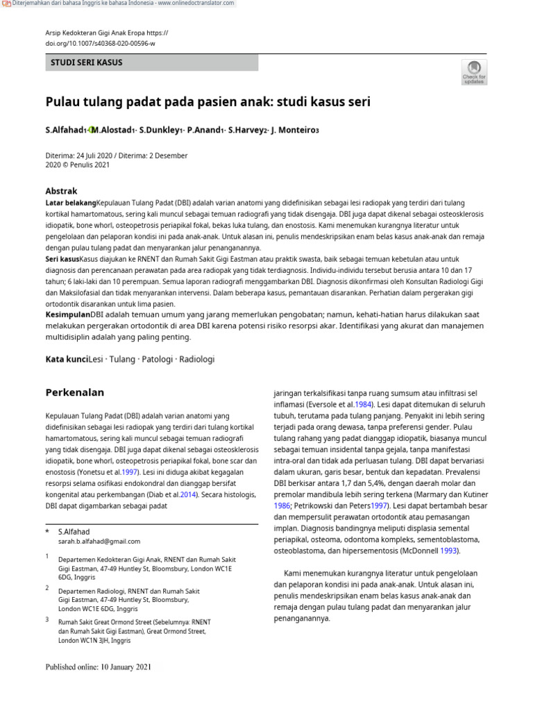 Dense Bone Island - En.id | PDF