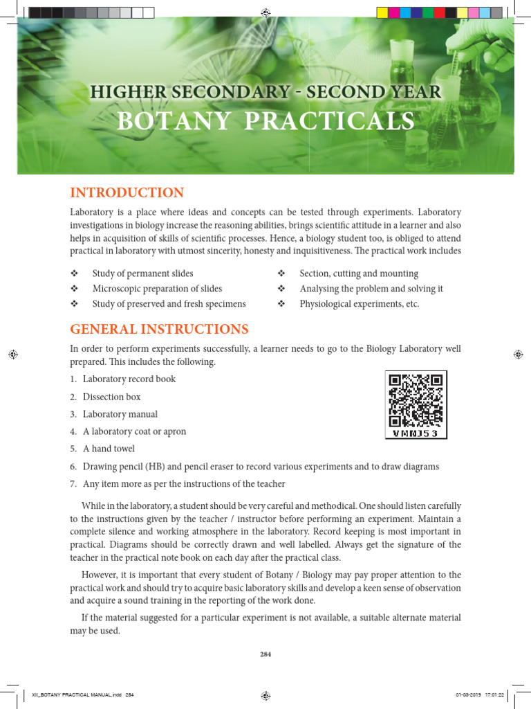 Tamilnadu Board Class 12 Botany Practical | PDF | Seed | Dominance ...