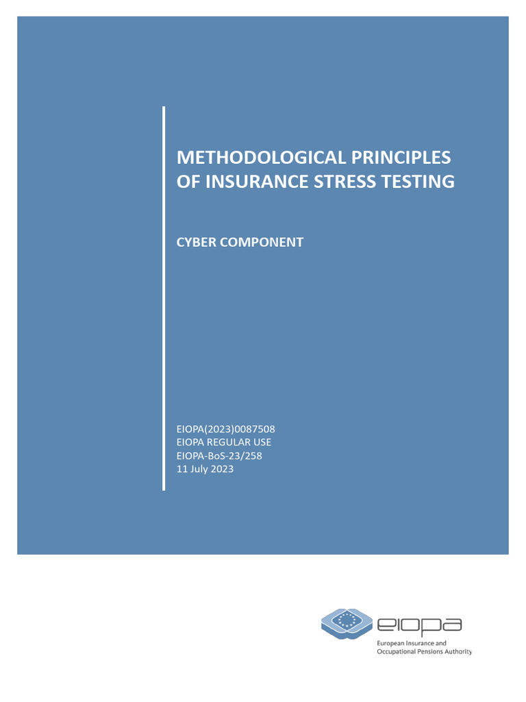 Methodological Principles of Insurance Stress Testing - Cyber Component ...