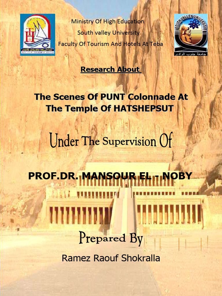 The Scenes of Punt Colonnade at The Temple of Queen Hatshepsut ...
