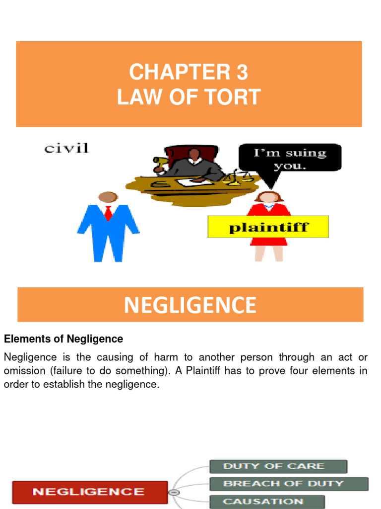 CHAPTER 3 - Student | PDF | Negligence | Duty Of Care