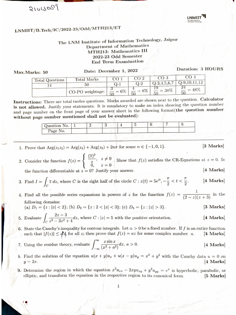 Cse Endterm Y21 | PDF