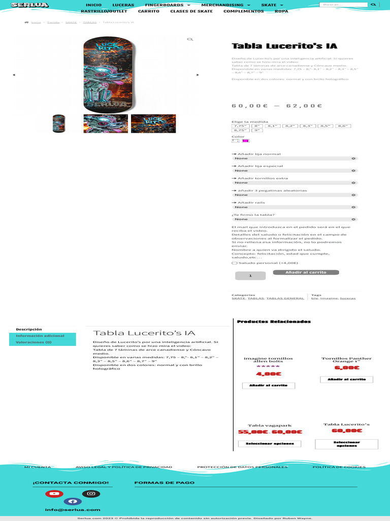 Tabla Lucerito’s IA de Skate | PDF | Informática | Inteligencia artificial