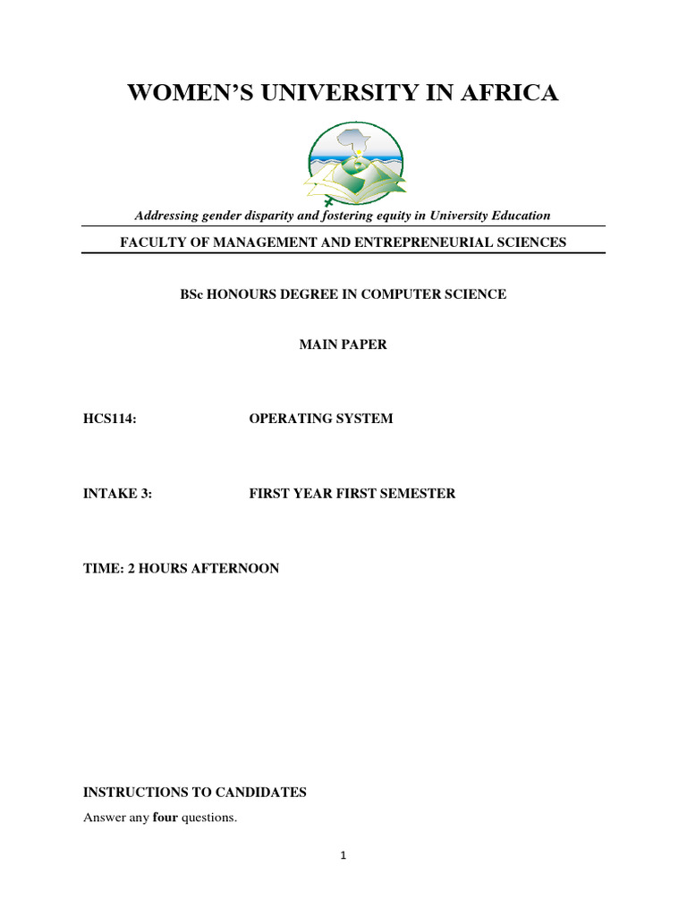 HCS114 Operating System - Main Paper_create (1) | PDF | Scheduling ... HCS114 Operating System - Main Paper_create (1) | PDF | Scheduling ...