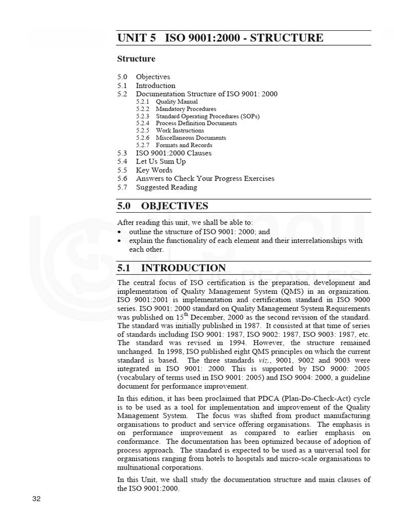 Unit 5 | Download Free PDF | Quality Management System | Iso 9000 Unit 5 | Download Free PDF | Quality Management System | Iso 9000