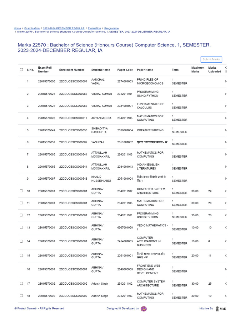 Computer Science SEM I IA | PDF | Computing