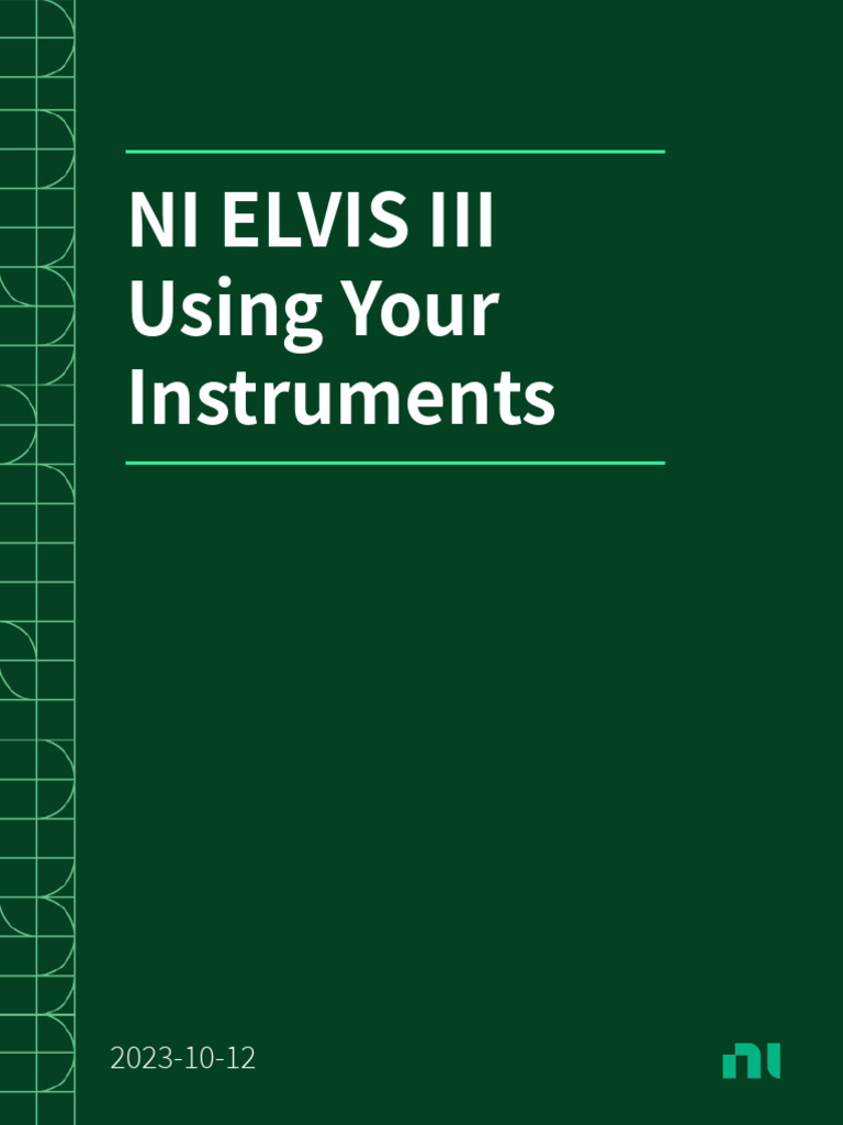 Ni Elvis III Using Your Instruments 10-12-2023 | PDF