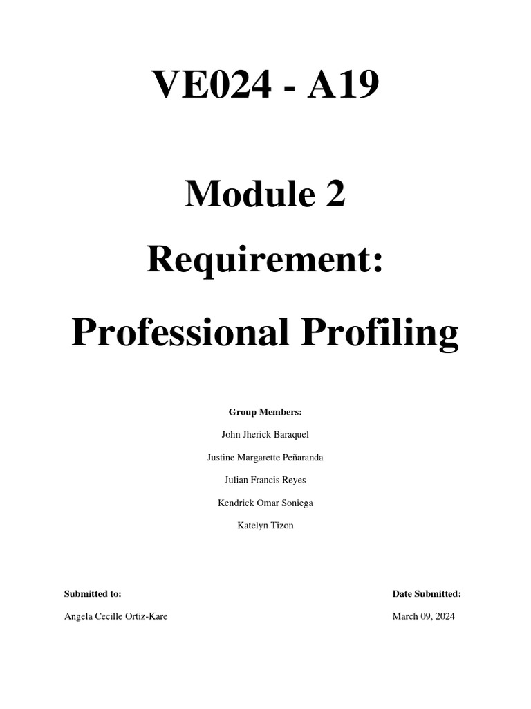 Values Education Profesional Profiling Pdf Corporate Social