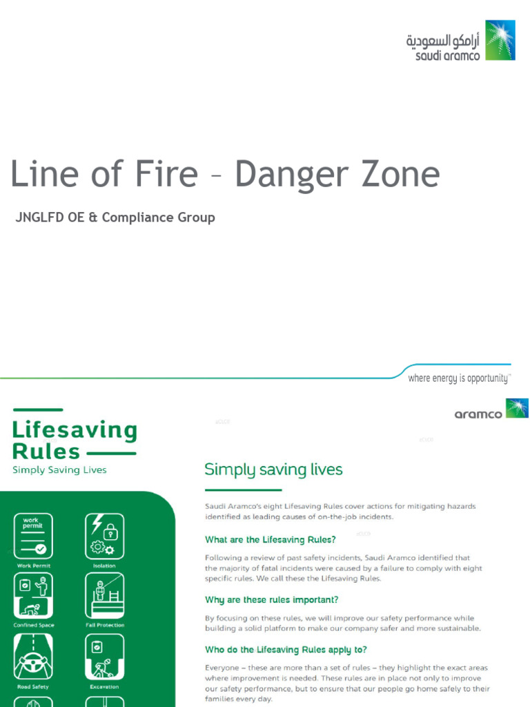 Line of Fire (Danger Zone) Awareness Campaign | PDF | Personal ...