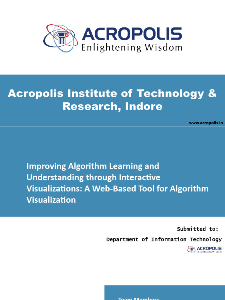 Interactive Algorithm Visualization Tool | PDF | Usability | Graphical ...