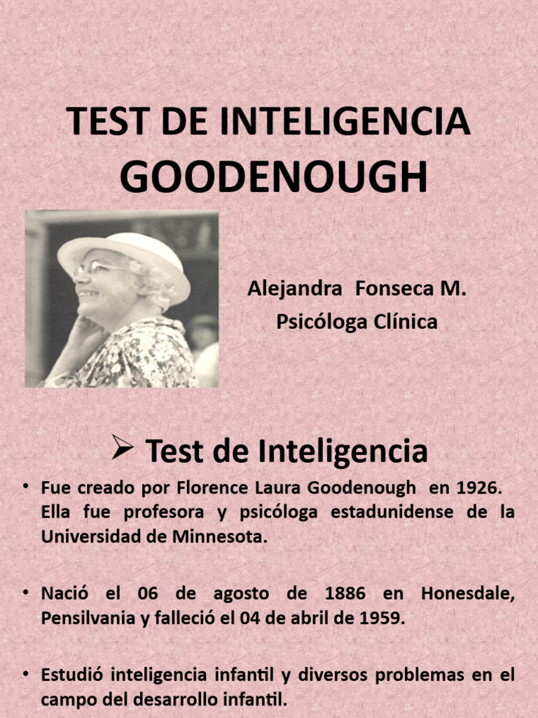 Test de Goodenough | PDF | Inteligencia | Sicología