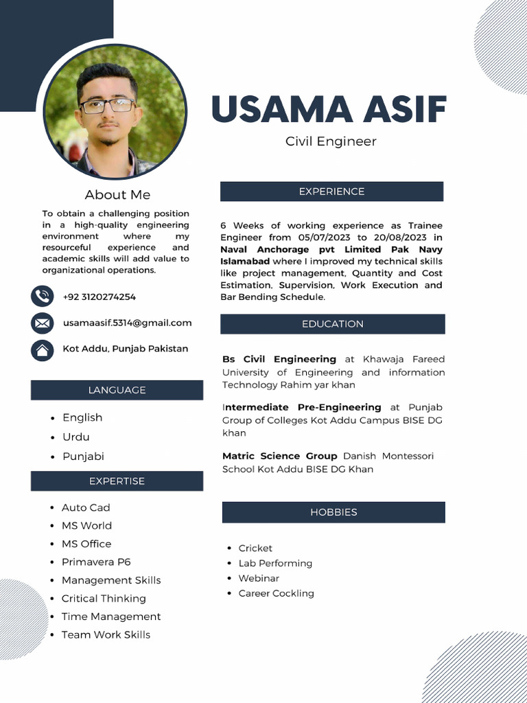 Usama Asif CV | PDF