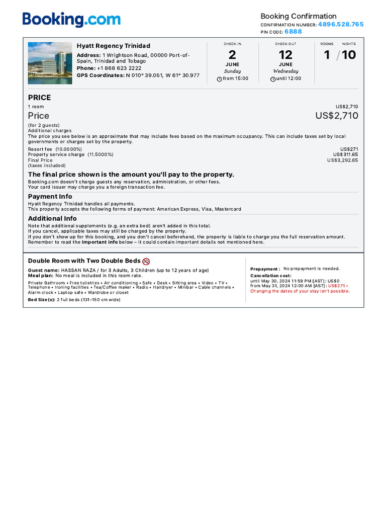 Confirmation | PDF | Fee | Payments