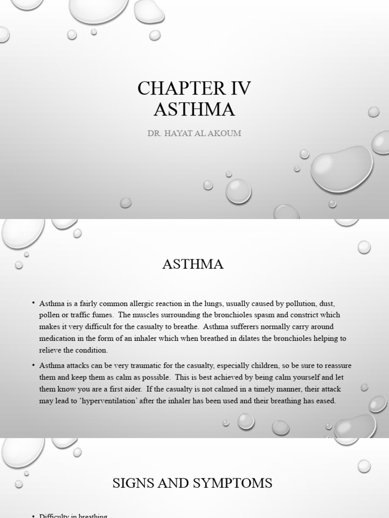 CHAPTER 4.asthma | PDF | Breathing | Asthma