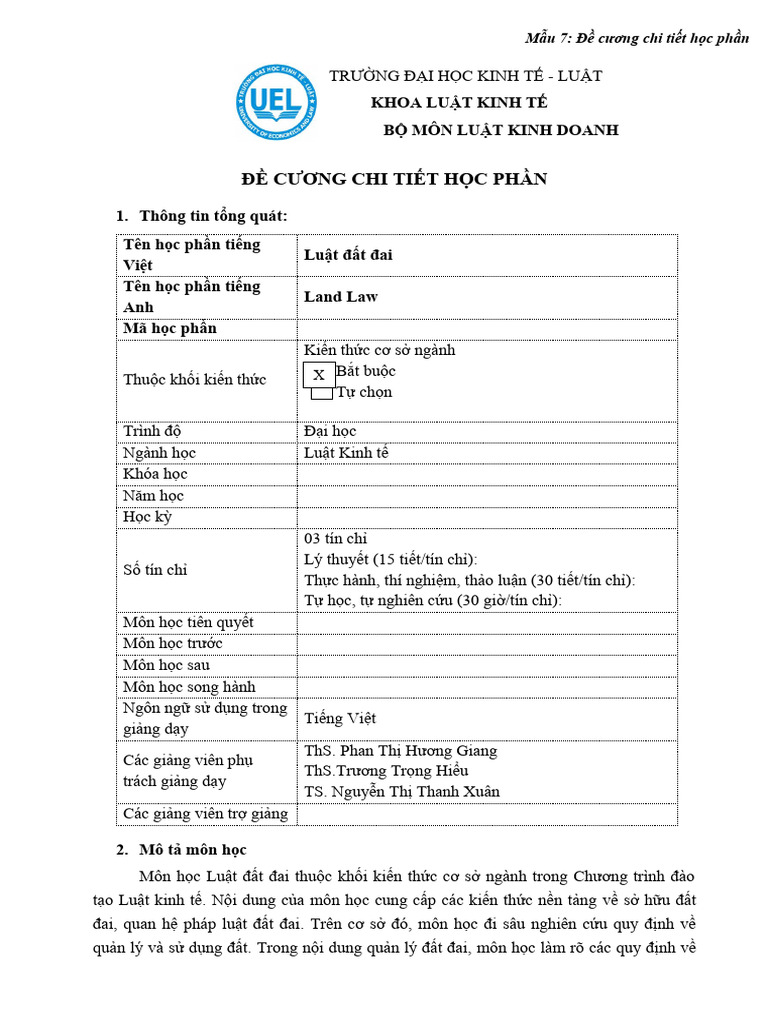 Luat dat dai - 3TC - CTĐT chuẩn | PDF