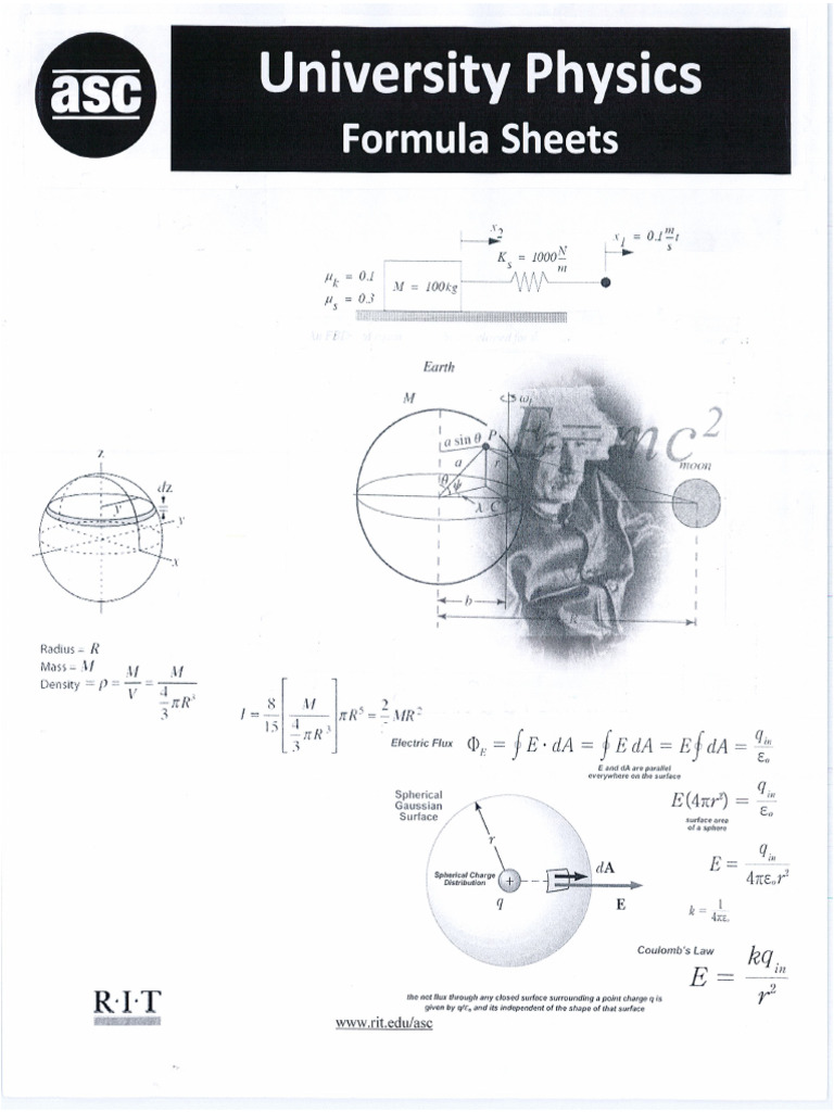 O.2 University Physics With Formulas | PDF