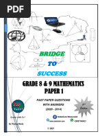 Ecz g9 Maths p1 2023 - 2014 Compiled by KDC | PDF