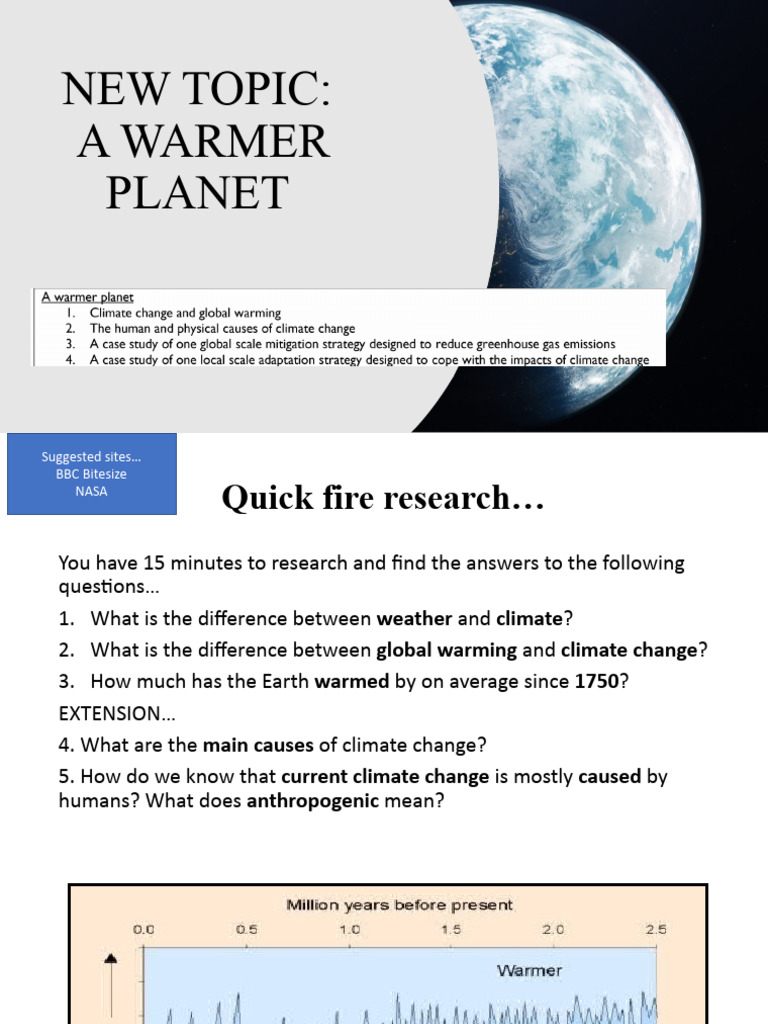 Introduction To Climate Change | PDF | Earth | Ice Age