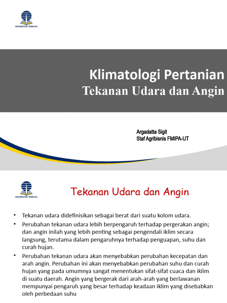 Pengaruh Tekanan Udara terhadap Angin | PDF | Sains & Matematika