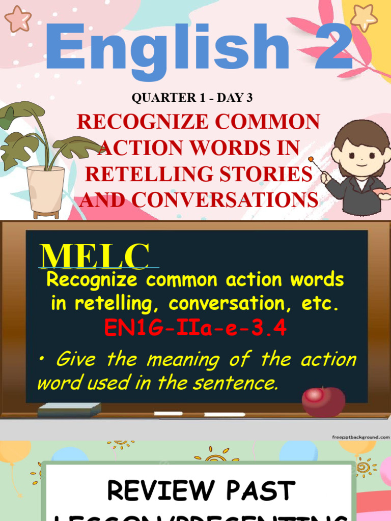 Q1 - ENGLISH 2-Week 7-DAY 3-4 | PDF | Cooking