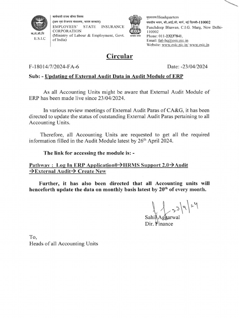 Circular: Audit) All | PDF | Technology & Engineering