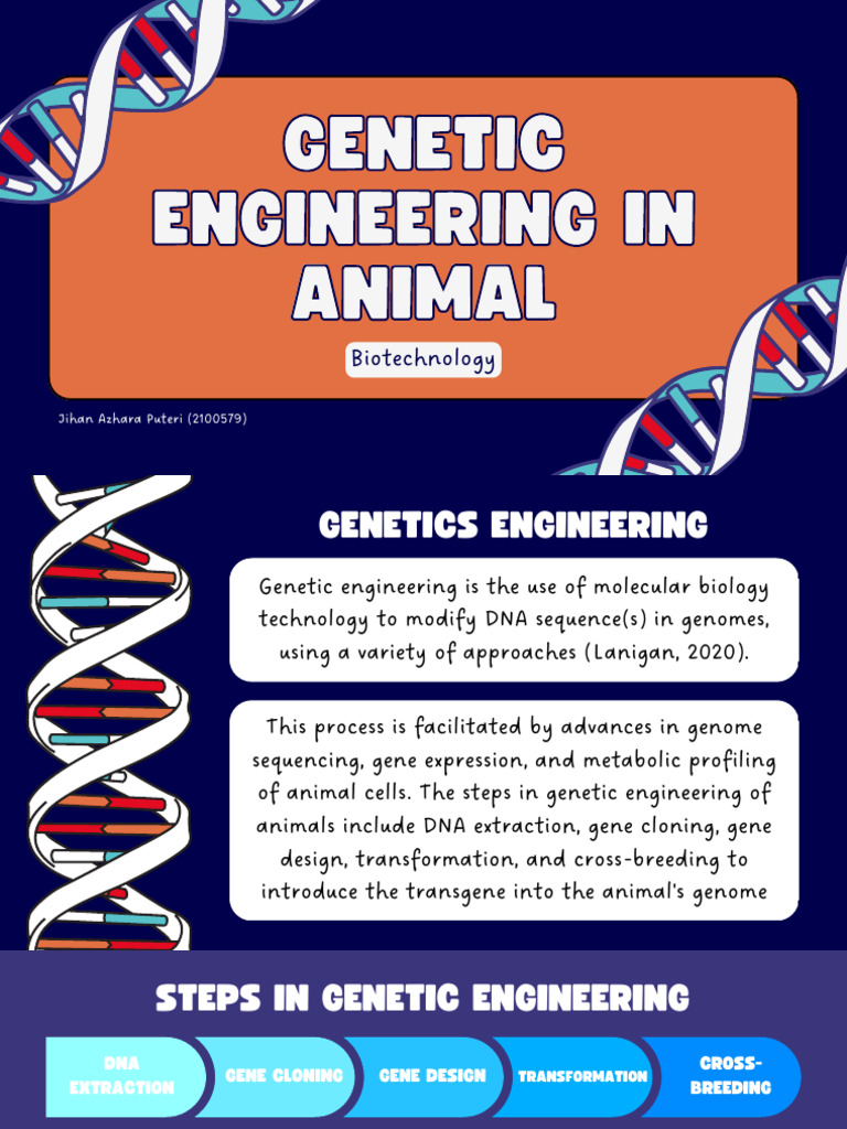 Genetic Engineering in Animal - JAP | PDF | Genetic Engineering | Crispr