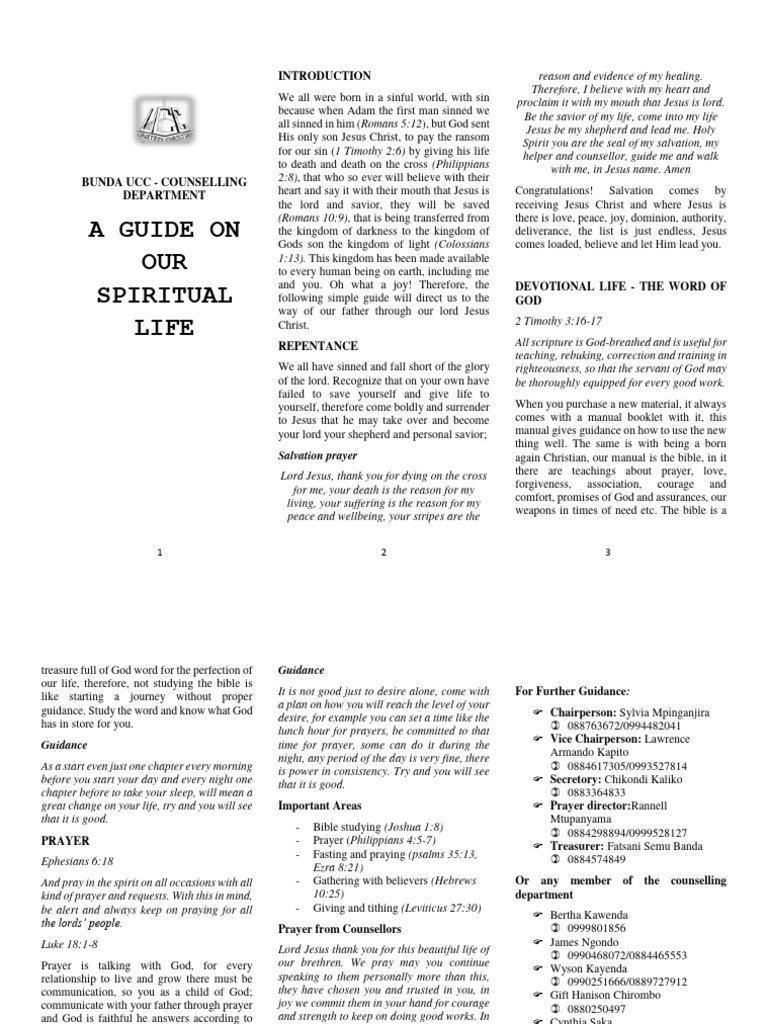 A Guide On Our Spiritual Life | PDF | Jesus | Salvation