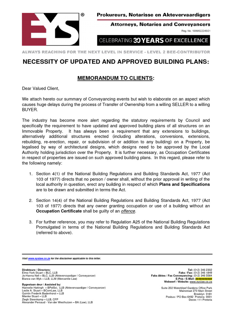 Necessity of Updated and Approved Building Plans | Download Free PDF ...