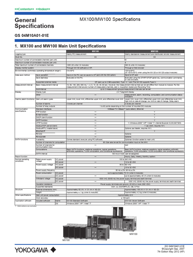 Gs04m10a01-01e (7) - MX100, MW100 | PDF | Power Supply | Alternating ...