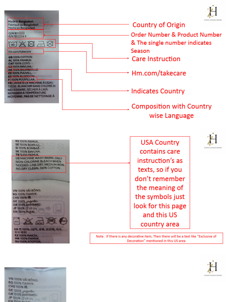 H&M Care Label | PDF