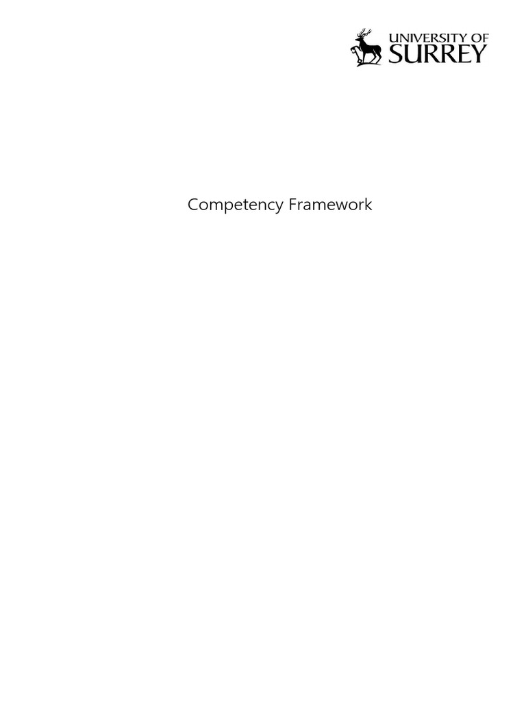 Competency Framework | PDF | Communication | Information