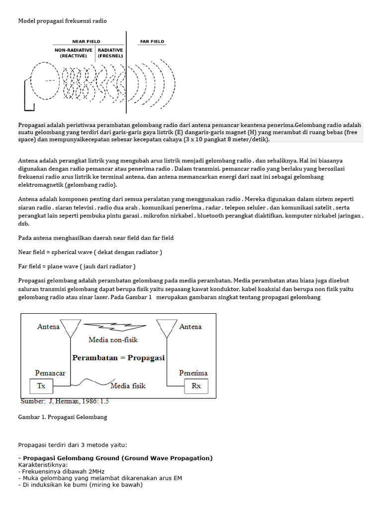 Model Propagasi Frekuensi Radio | PDF