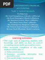 Control Account Format | PDF