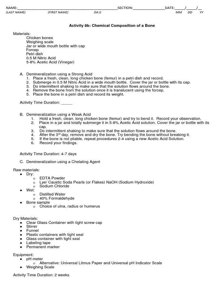 Activity 8b | PDF | Sodium Hydroxide | Ph