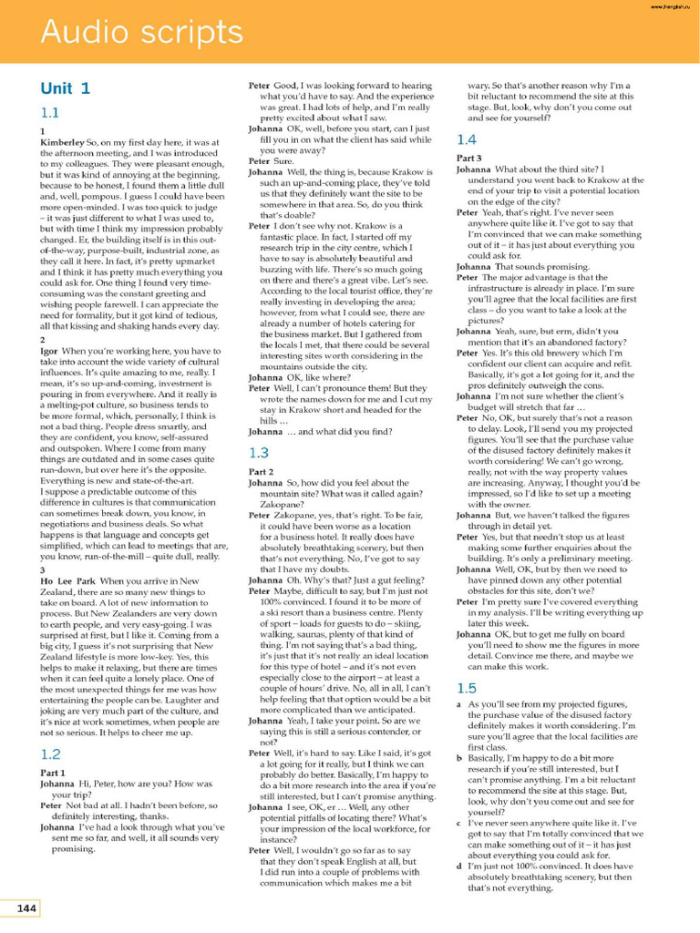 BR2 Advanced Audio Scripts | PDF