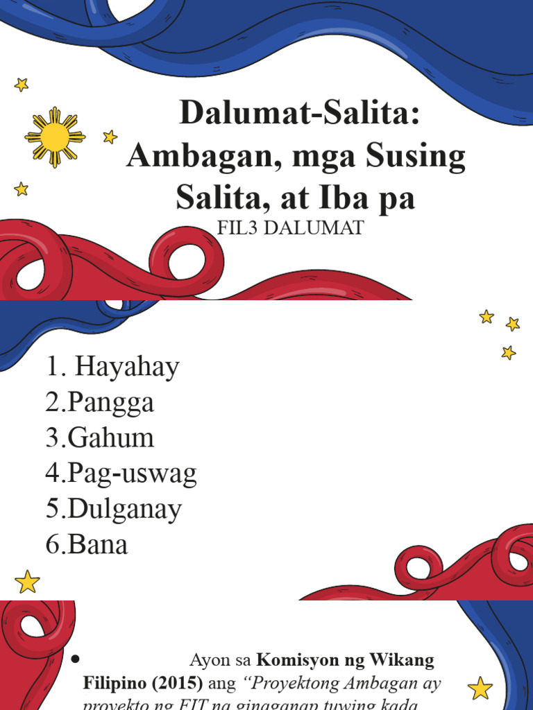 Fil3 Dalumat Online Class | PDF