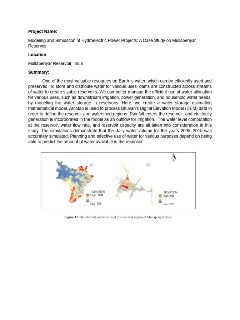 hydrology case study | PDF | Hydrology | Reservoir