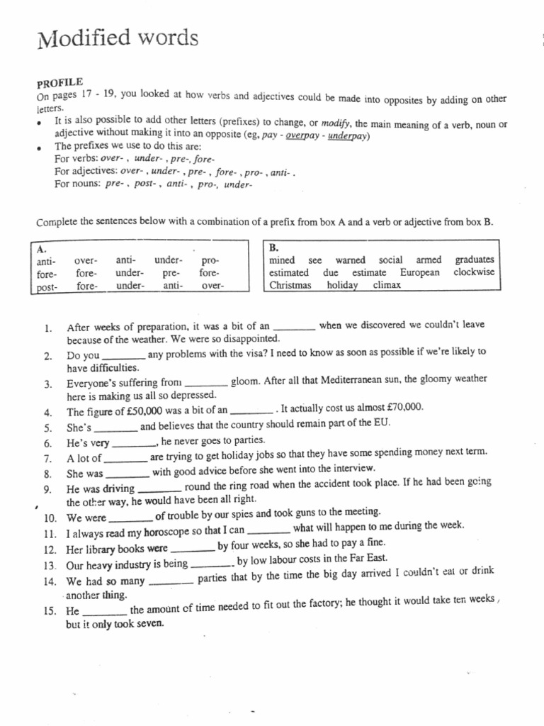 Modified Words | PDF