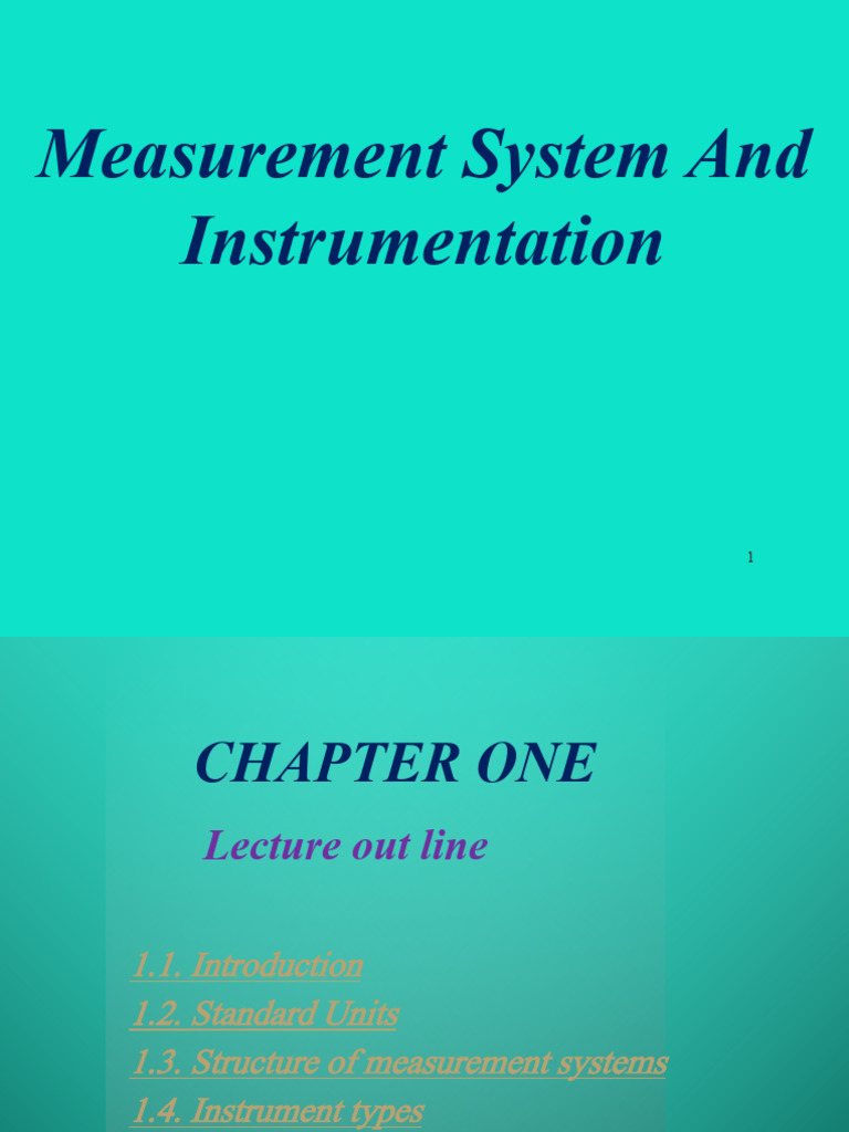 Measurement Systems & Instrumentation | PDF | Calibration | Accuracy And Precision