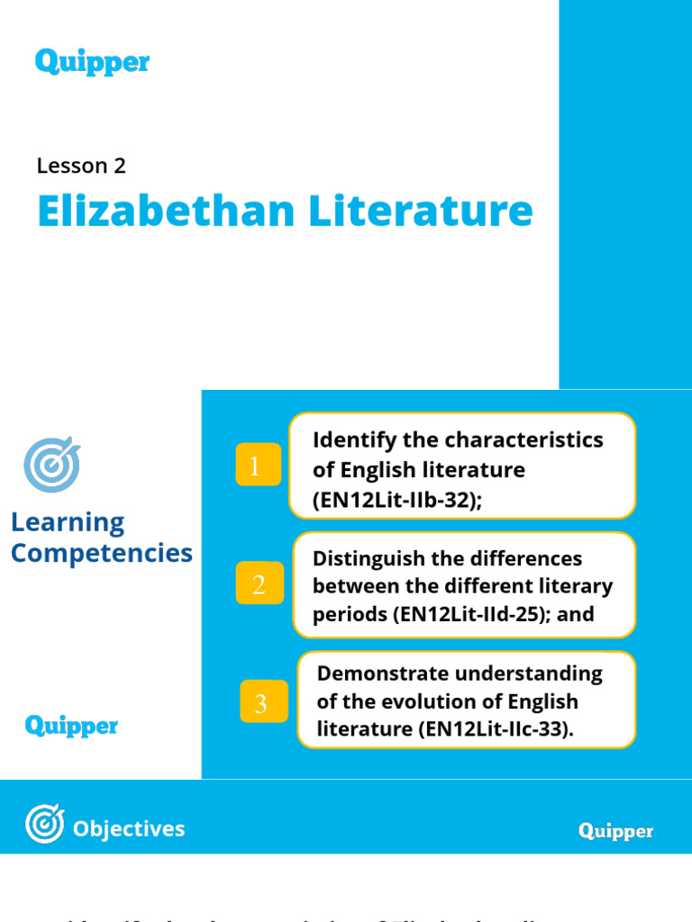 LT-11 12 Unit-14 Lesson-2 Elizabethan-Literature | PDF | Language Arts ...