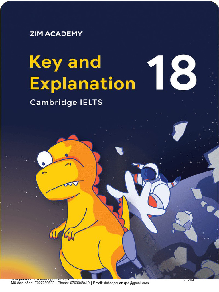 Cambridge English IELTS 18 - Key and Explanation | PDF