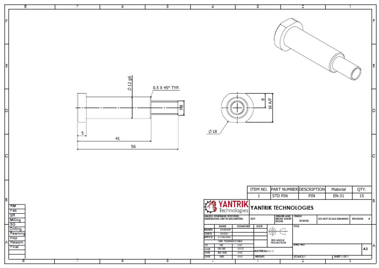STD Pin | PDF | Industrial Processes | Metalworking