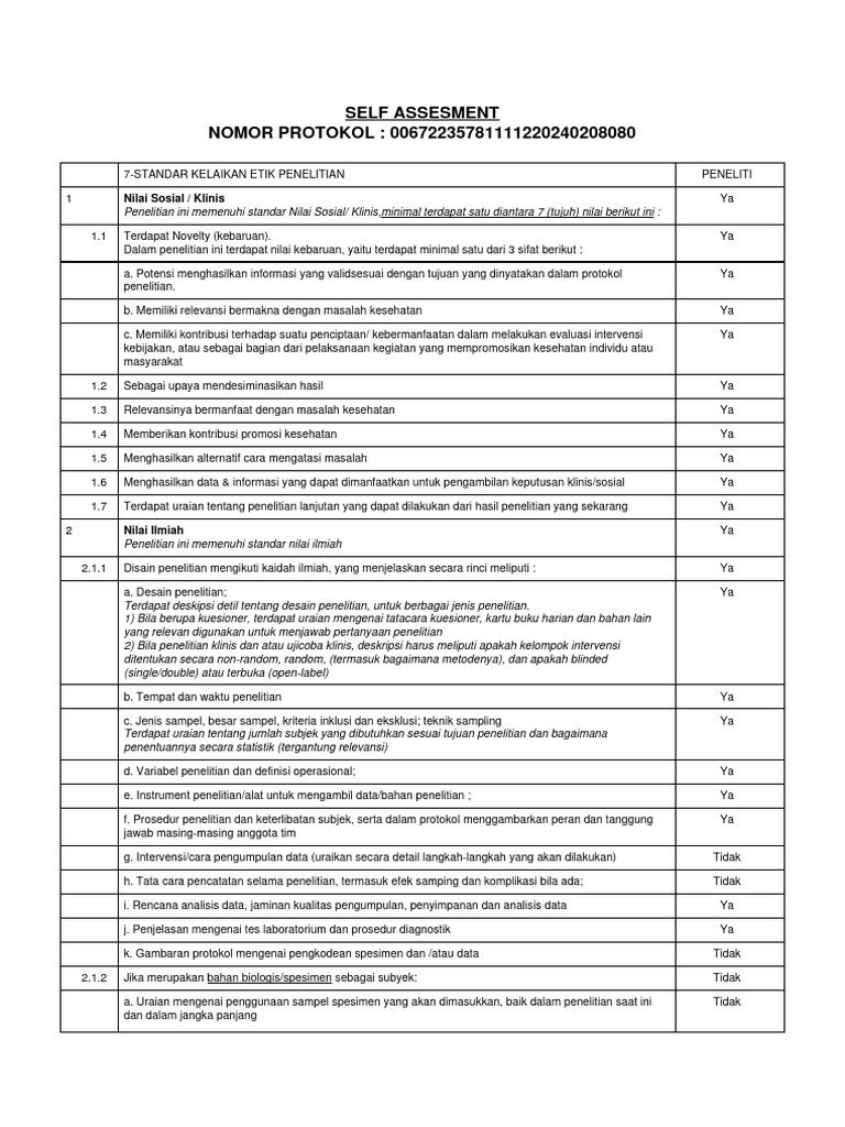 self-assesment | PDF