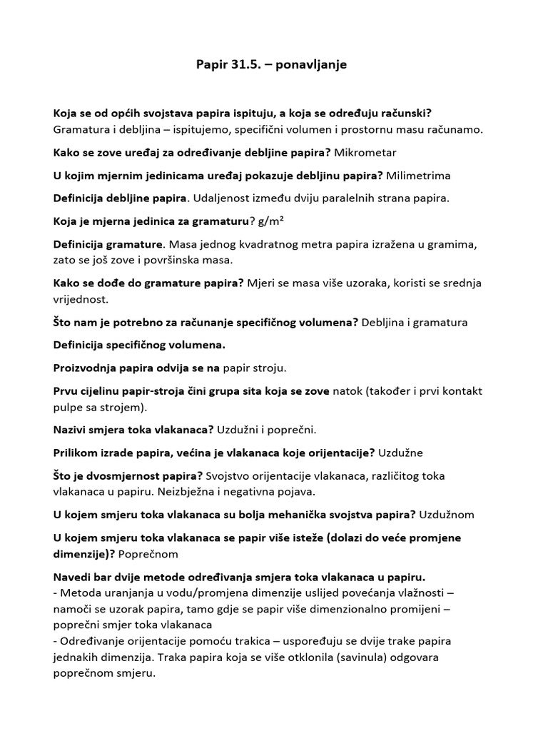 Papir Ponavljanje | PDF